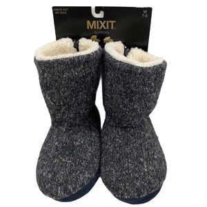 Mix It | Shoes | Mixit Slippers Booties Size M 78 Charcoal | Poshmark